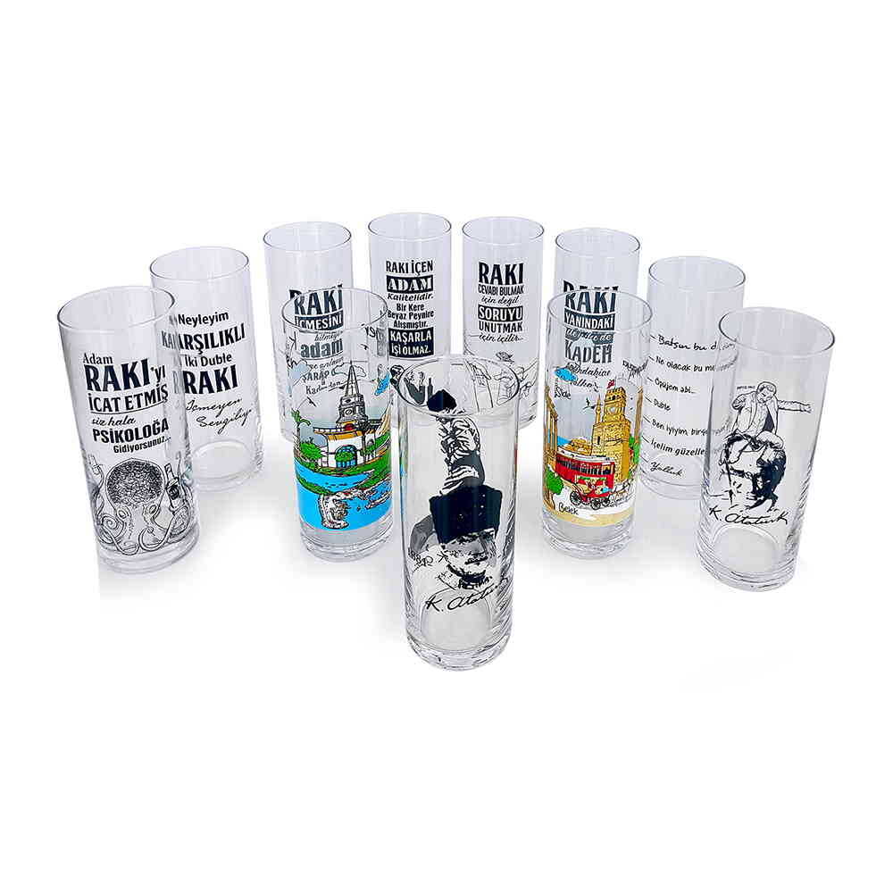 Buy Customazible Custom Printed Raki-Ouzo Glass - Myros