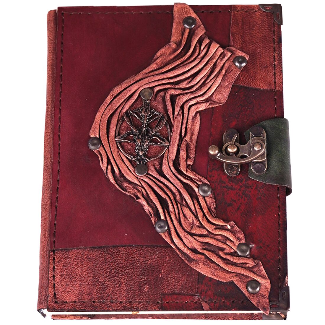 Goat Themed Medium Leather Notebook - Myros