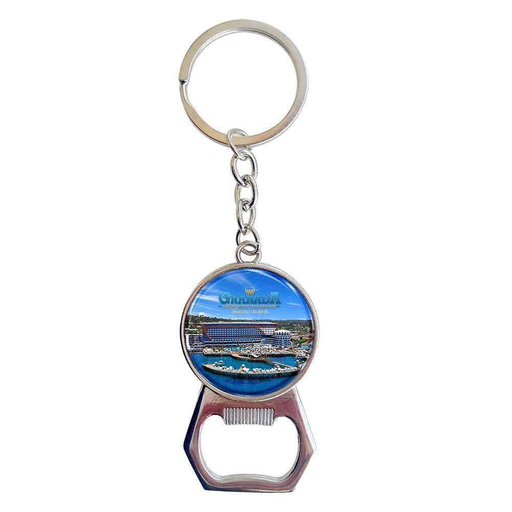 Buy Hotel Themed Metal Keychain With Opener 35x120 mm - Myros