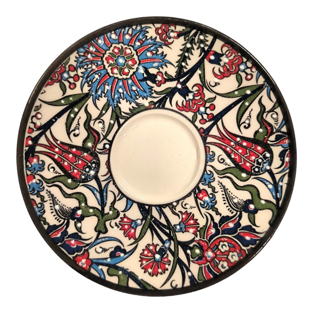 Toptan 2 Li̇ Çi̇ni̇ El İşi̇ Büyük Kahve Fi̇ncani - Myros