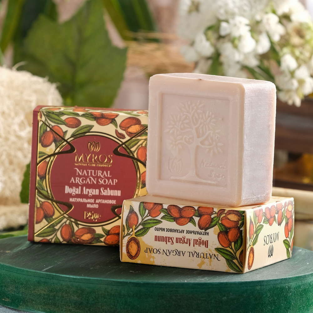 Buy Natural Argan Soap 125 Gr - Myros