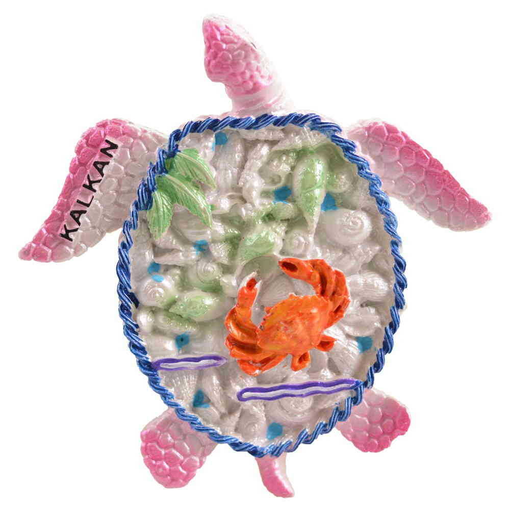 Buy Sea Creatures Themed Polyester Stoned And Nacrous Fridge Magnet - Myros