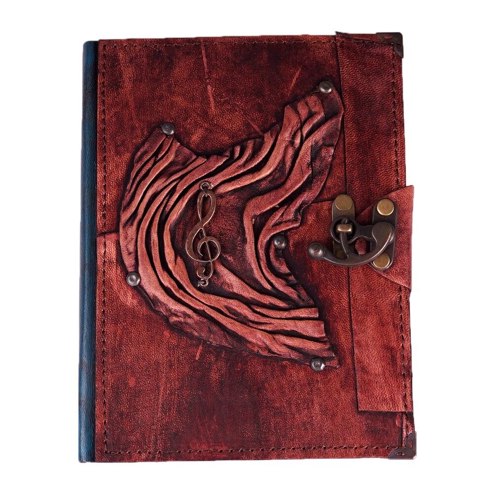 Trend Design Themed Large Leather Notebook - Myros