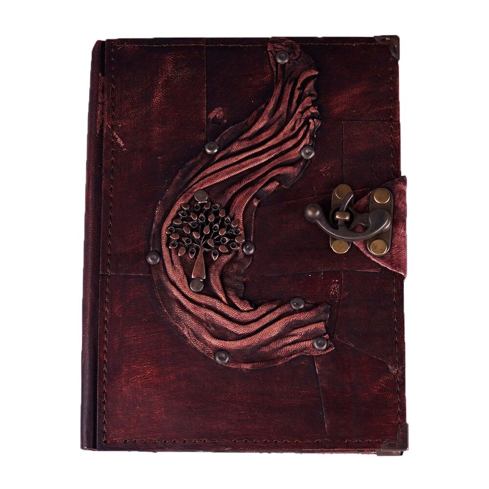 Trend Design Themed Large Leather Notebook - Myros