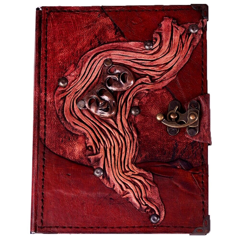 Trend Design Themed Medium Leather Notebook - Myros