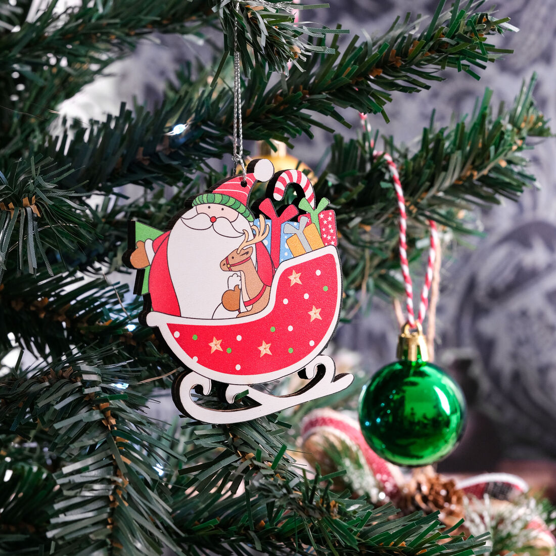 Yılbaşı Temalı Onlu Yılbaşı Süsleri - Myros