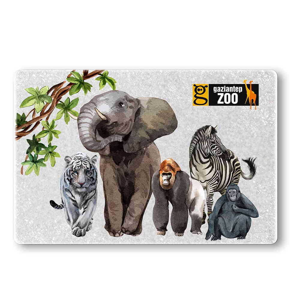 Buy Zoo Themed Customised Stone Fridge Magnet 60x45 mm - Myros