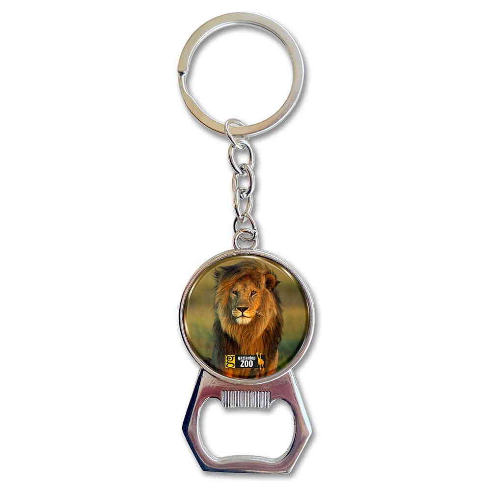 Buy Zoo Themed Metal Keychain With Opener 35x120 mm - Myros